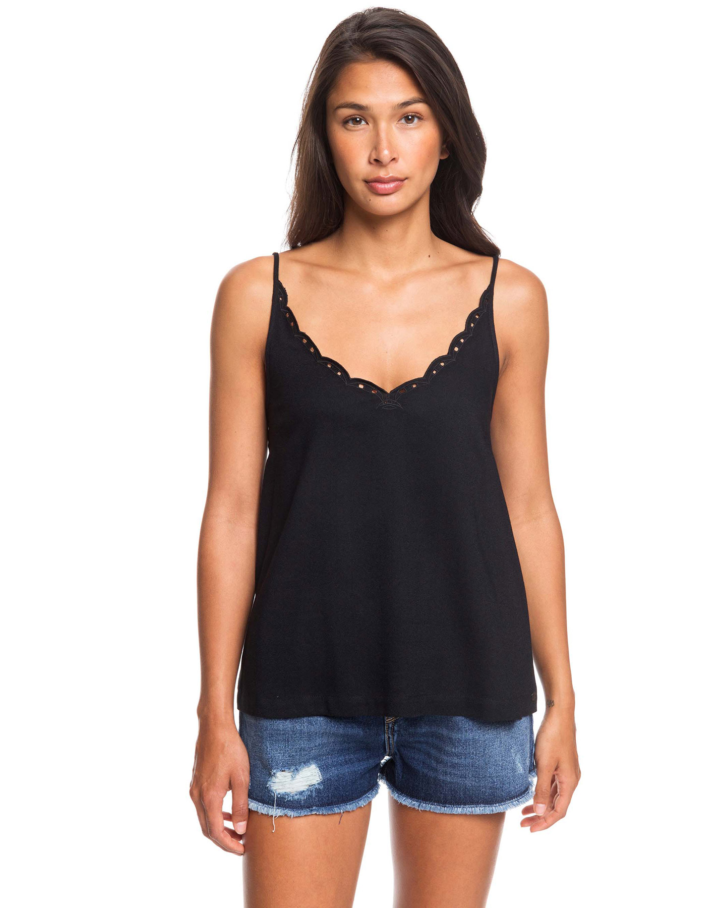 Roxy Womens Golden Dreams Strappy Top - Anthracite | SurfStitch