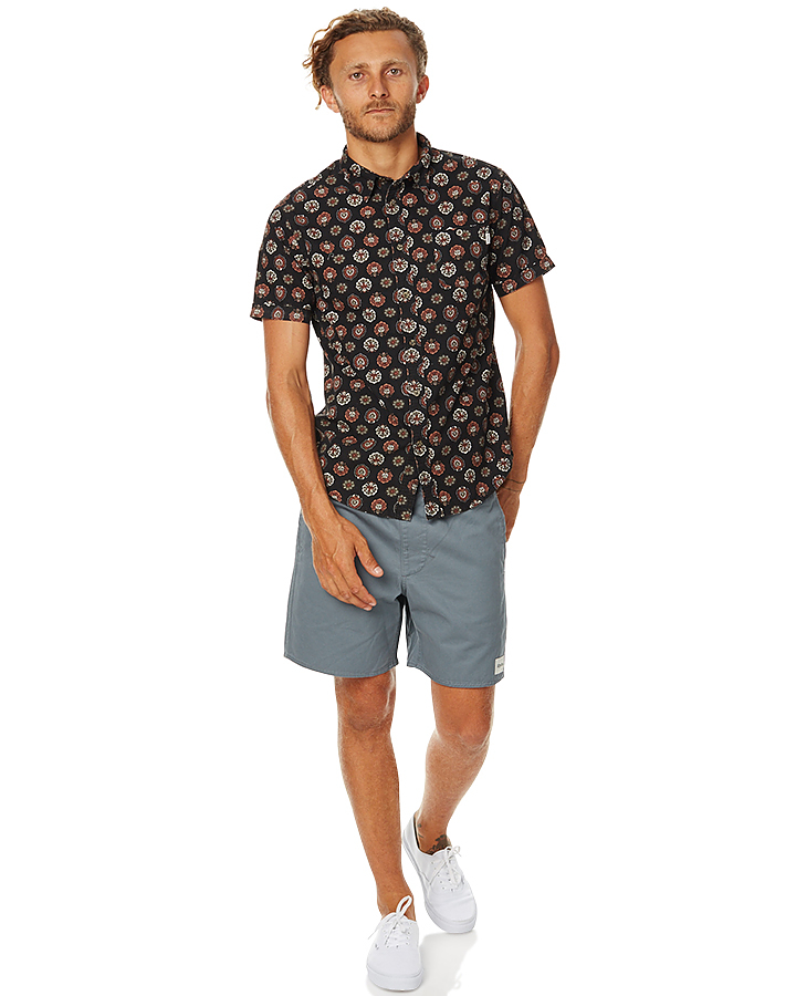 Rhythm Casablanca Mens Ss Shirt - Black | SurfStitch