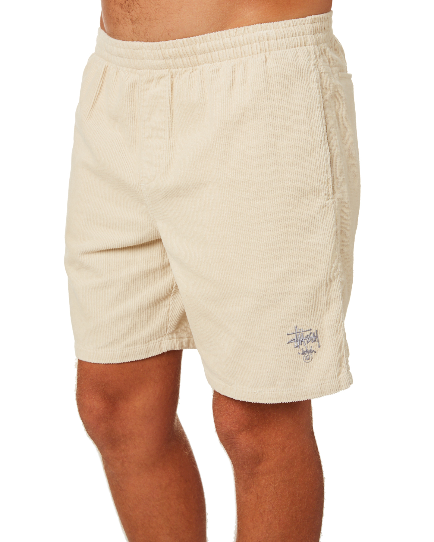 Stussy Crown Cord Mens Beach Short - White Sand | SurfStitch