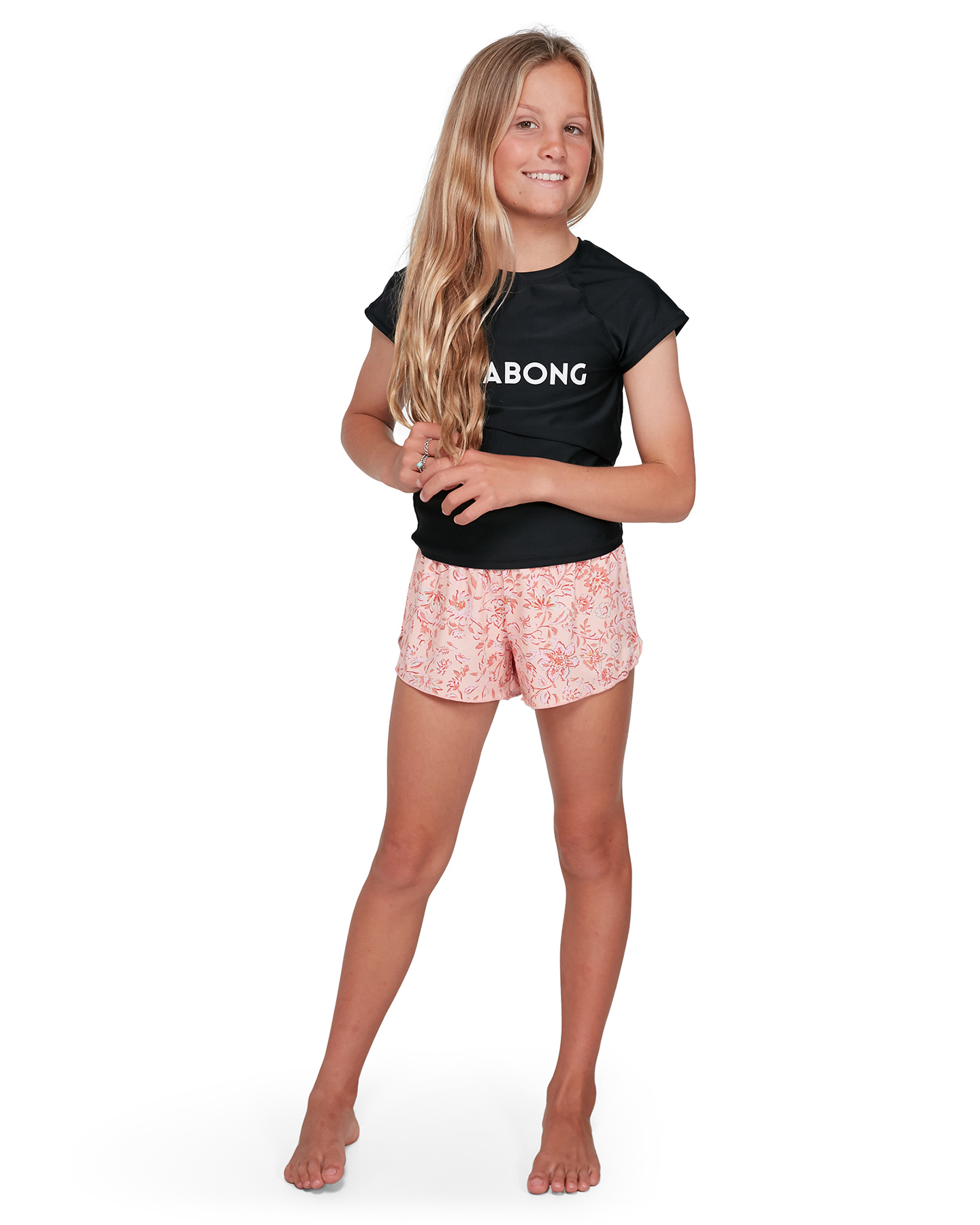 Billabong Dancer Short Sleeve Rash Vest Black Surfstitch