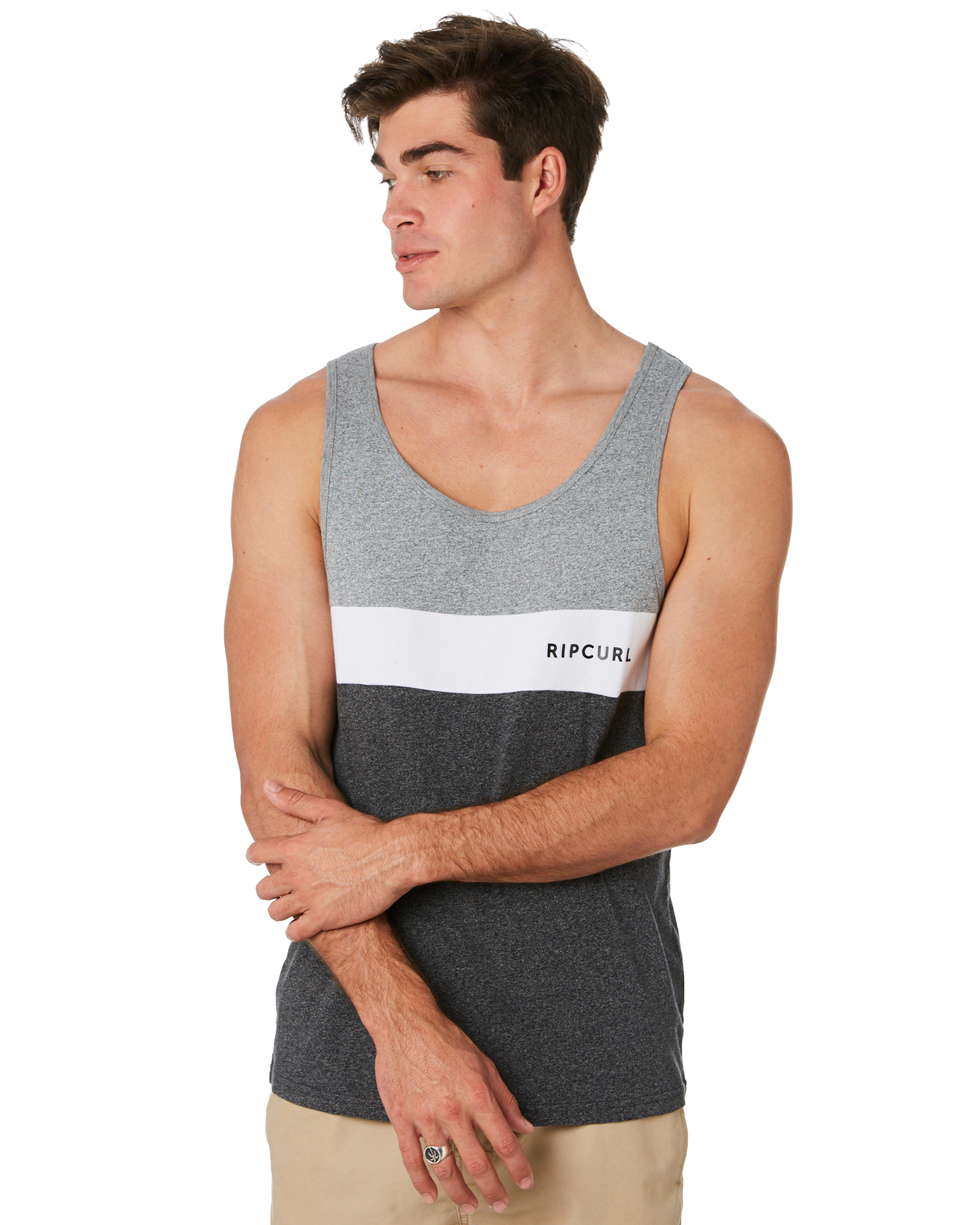 Rip Curl Undertow Panel Mens Tank - Black | SurfStitch