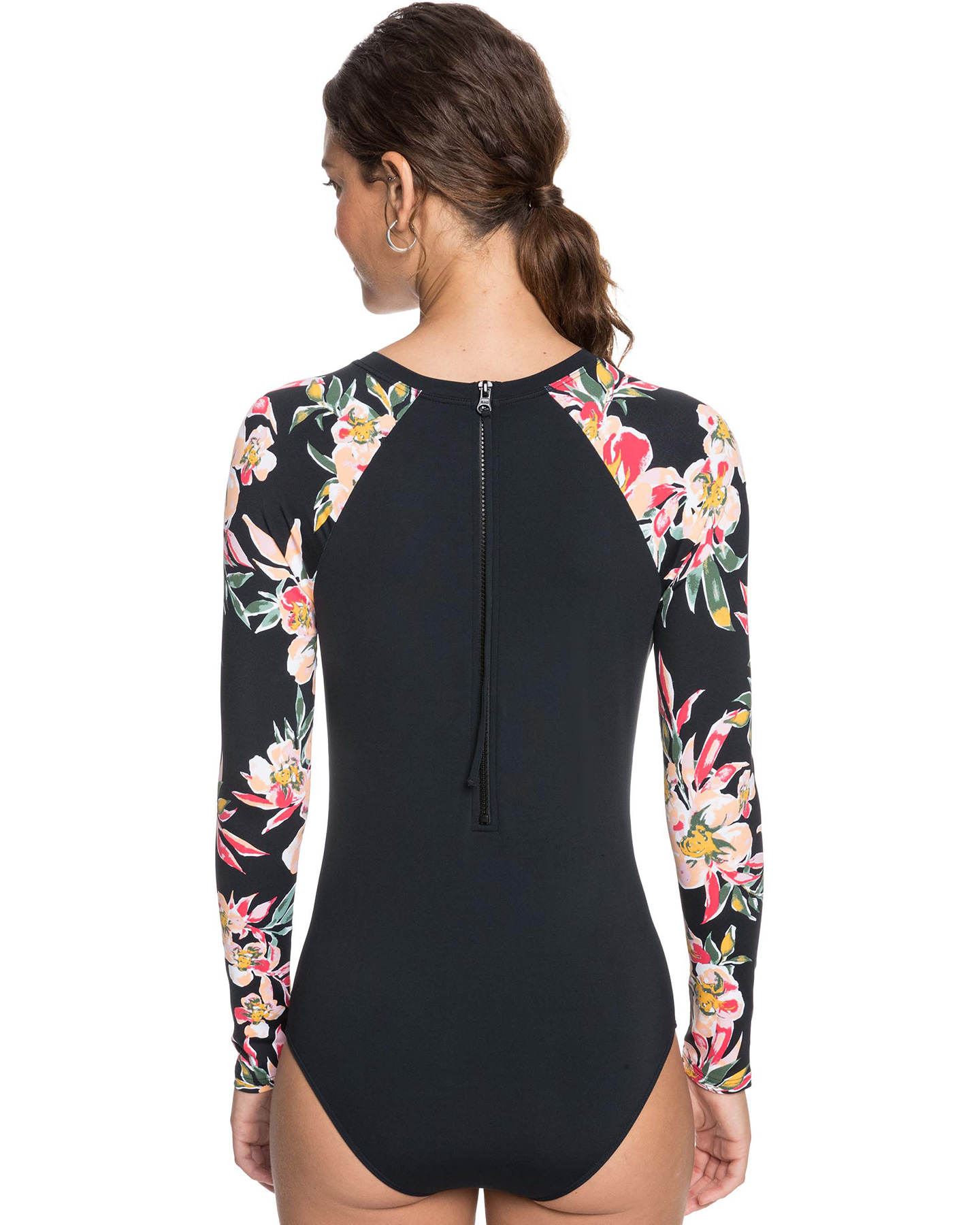 Roxy Womens Garden Surf Long Sleeve Upf 50 One Piece Swimsuit