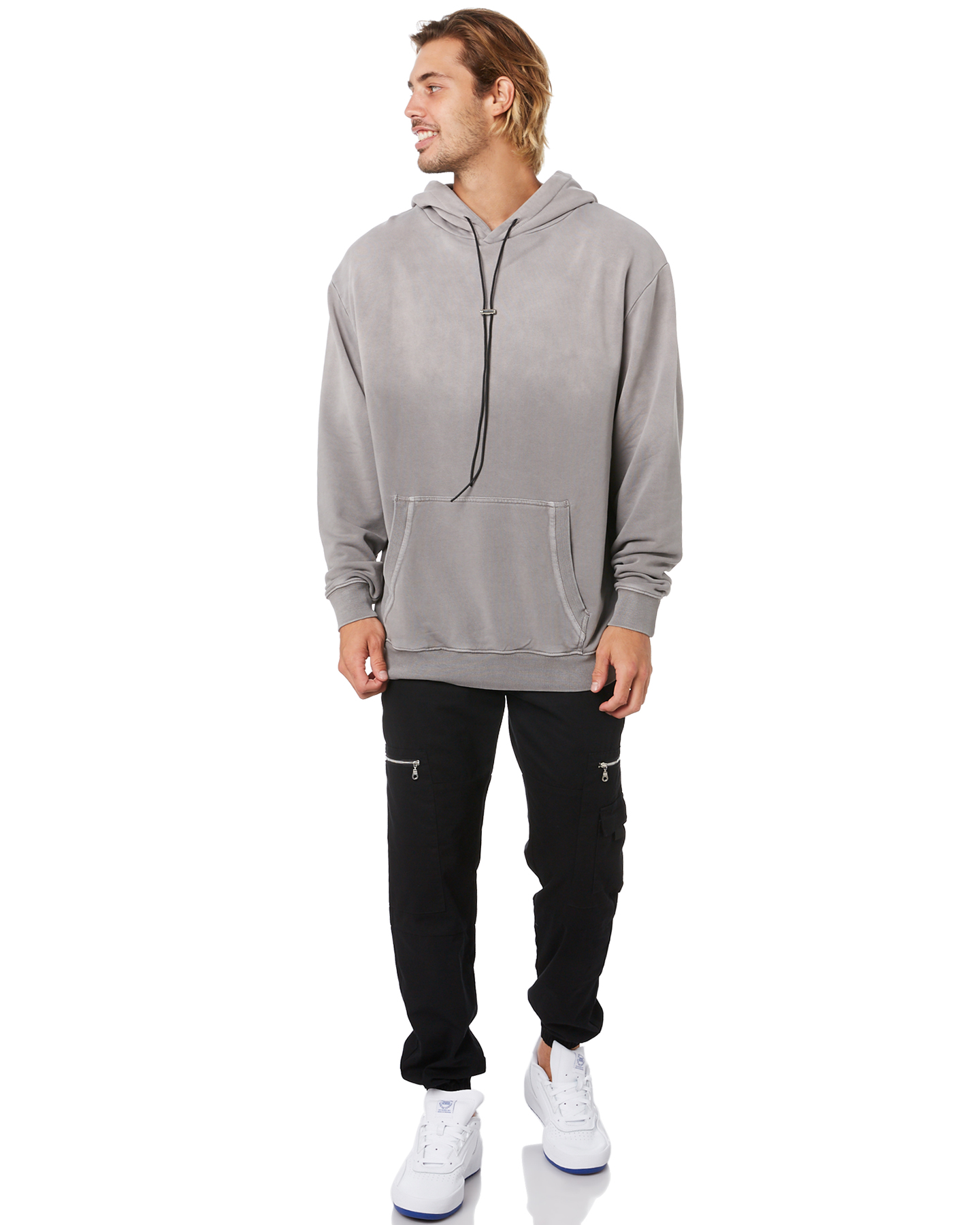 Zanerobe Field Mens Hood Sweat - Gd Ash | SurfStitch