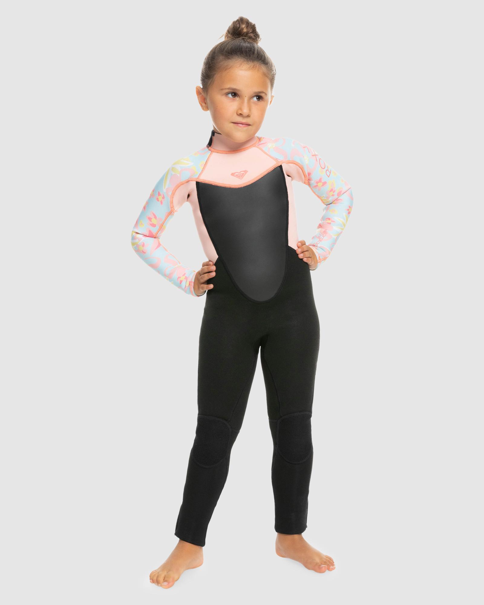 Roxy Girls 2 7 3 2mm Prologue Back Zip Wetsuit Tanager Floral