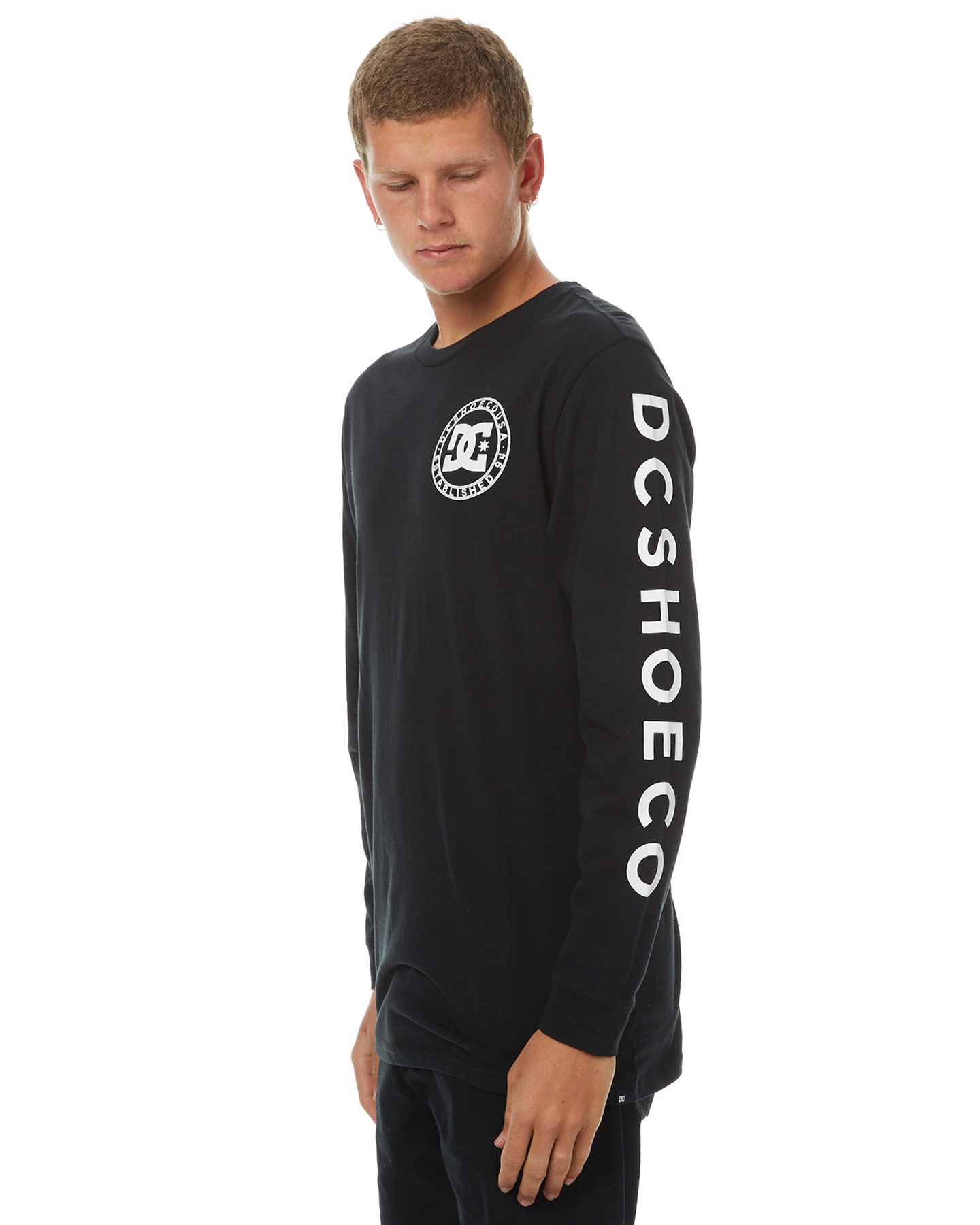Dc Shoes Mens Dc Shoe Co 4K Long Sleeve T Shirt - Black | SurfStitch