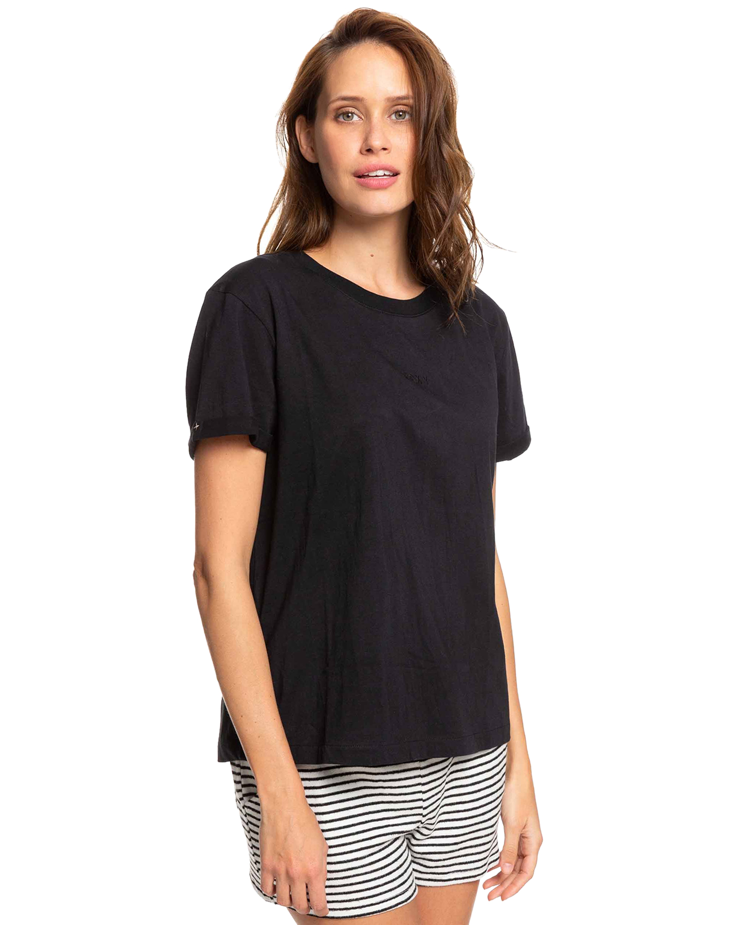 Roxy Womens Surfing In Rhythm B T Shirt - True Black | SurfStitch