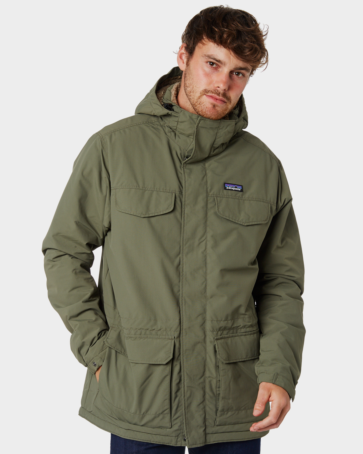Patagonia Isthmus Mens Parka Jacket - Industrial Green | SurfStitch