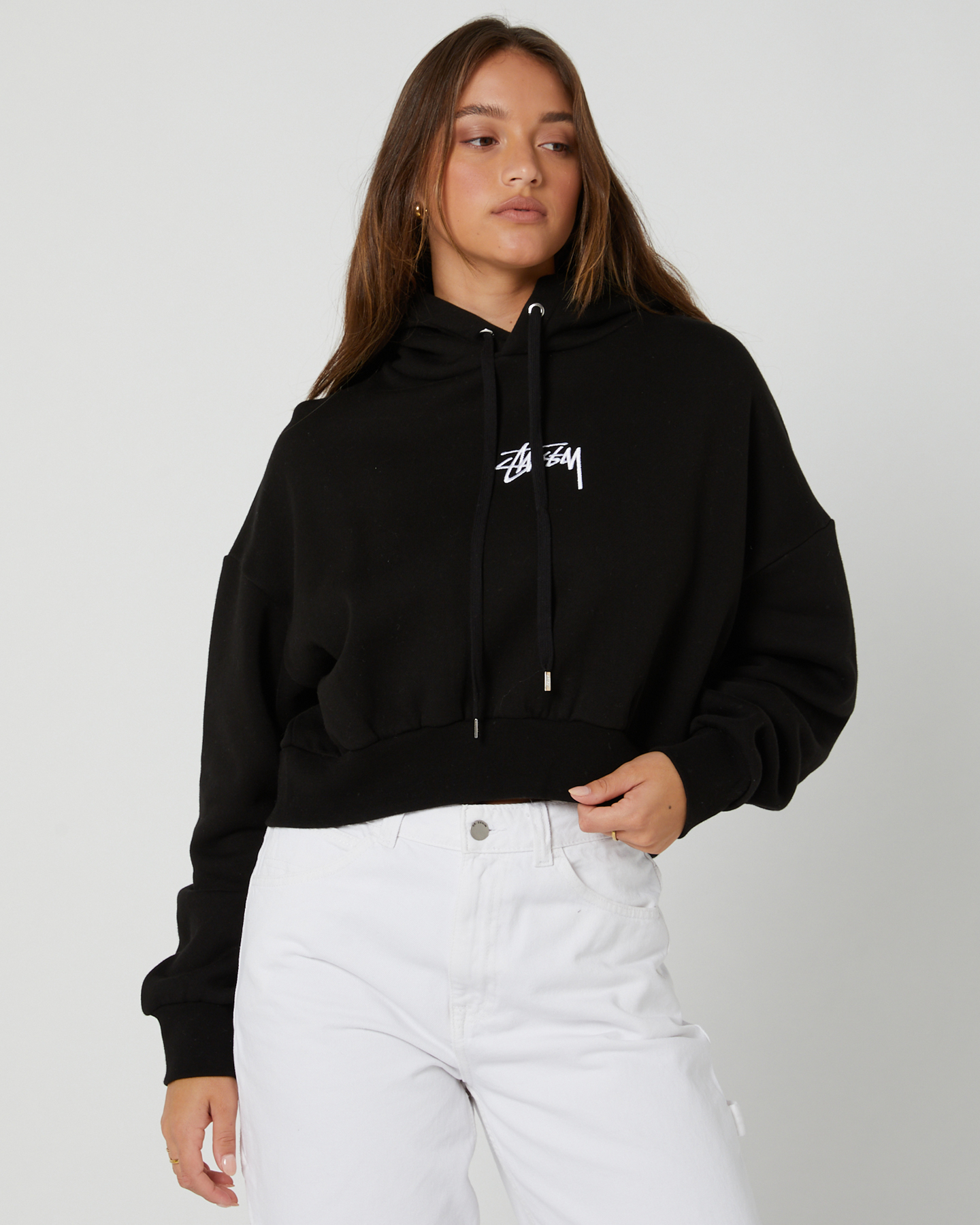 Stussy Stock Hoodie Black Surfstitch
