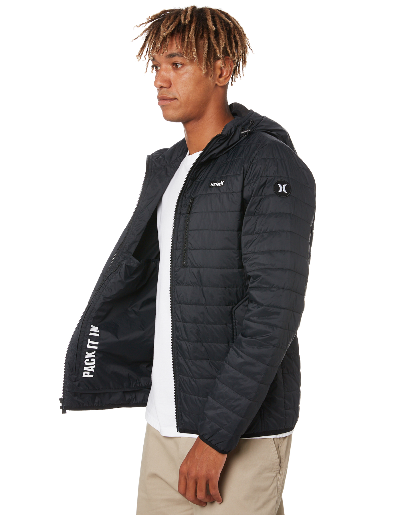 Hurley Puffer Mens Jacket - Black | SurfStitch