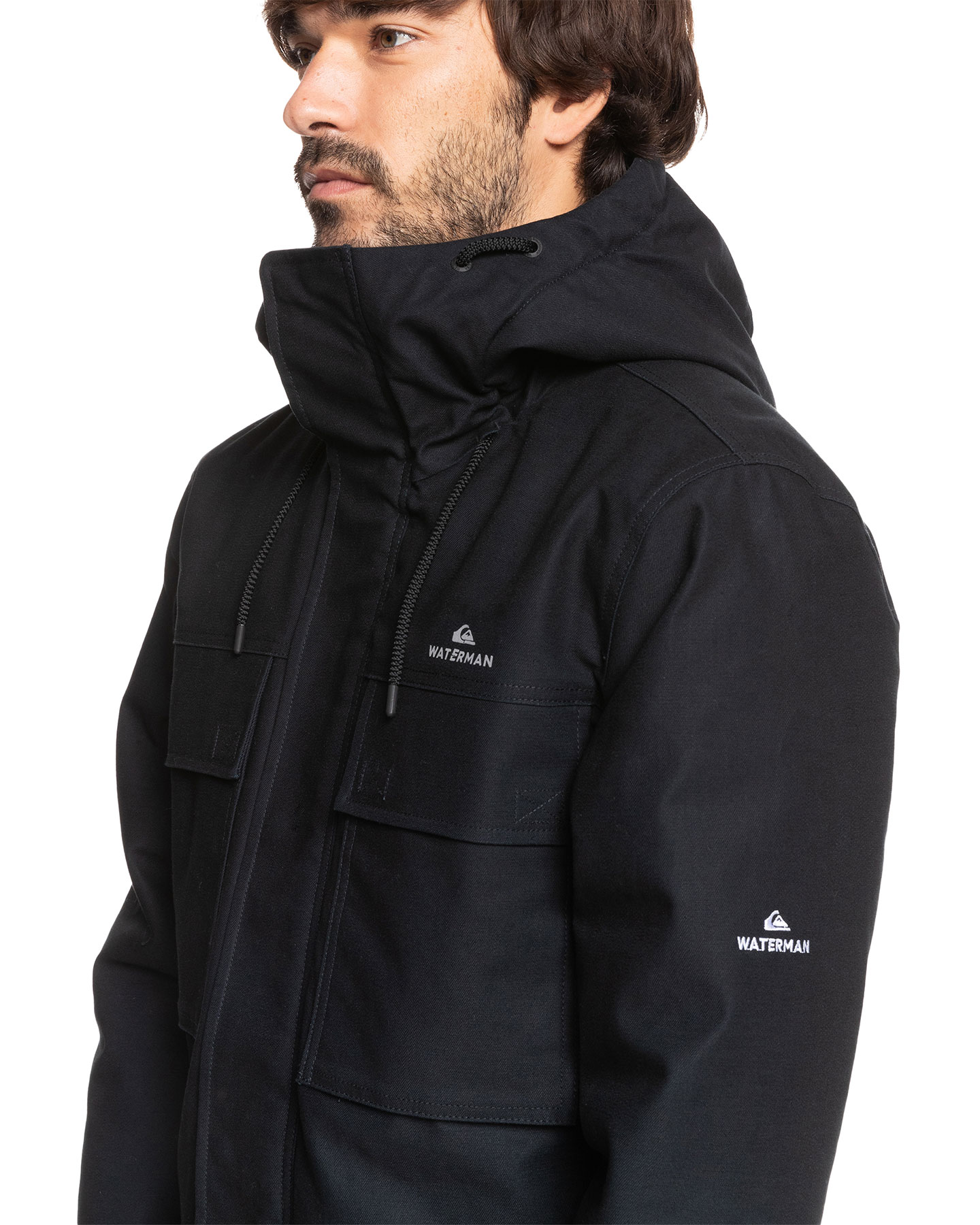 Quiksilver Mens Waterman Tidal Surge Water-Resistant Parka Jacket ...